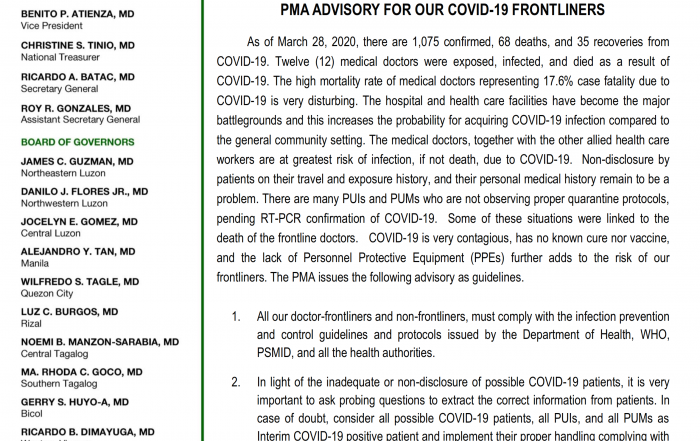 March 2020 – Philippine Medical Association