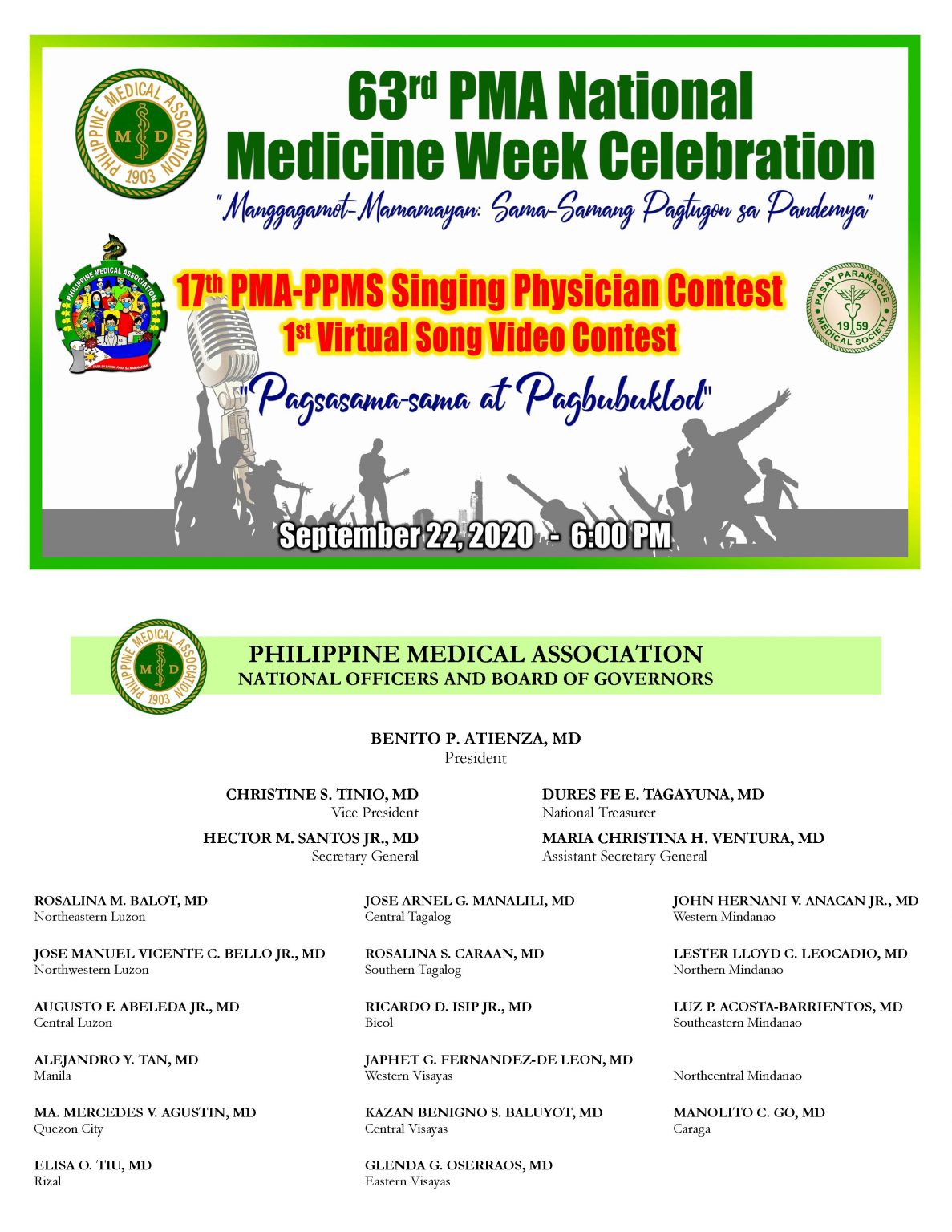 17th PMA-PPMS Singing Physician’s Contest / 1st Virtual Song Video ...
