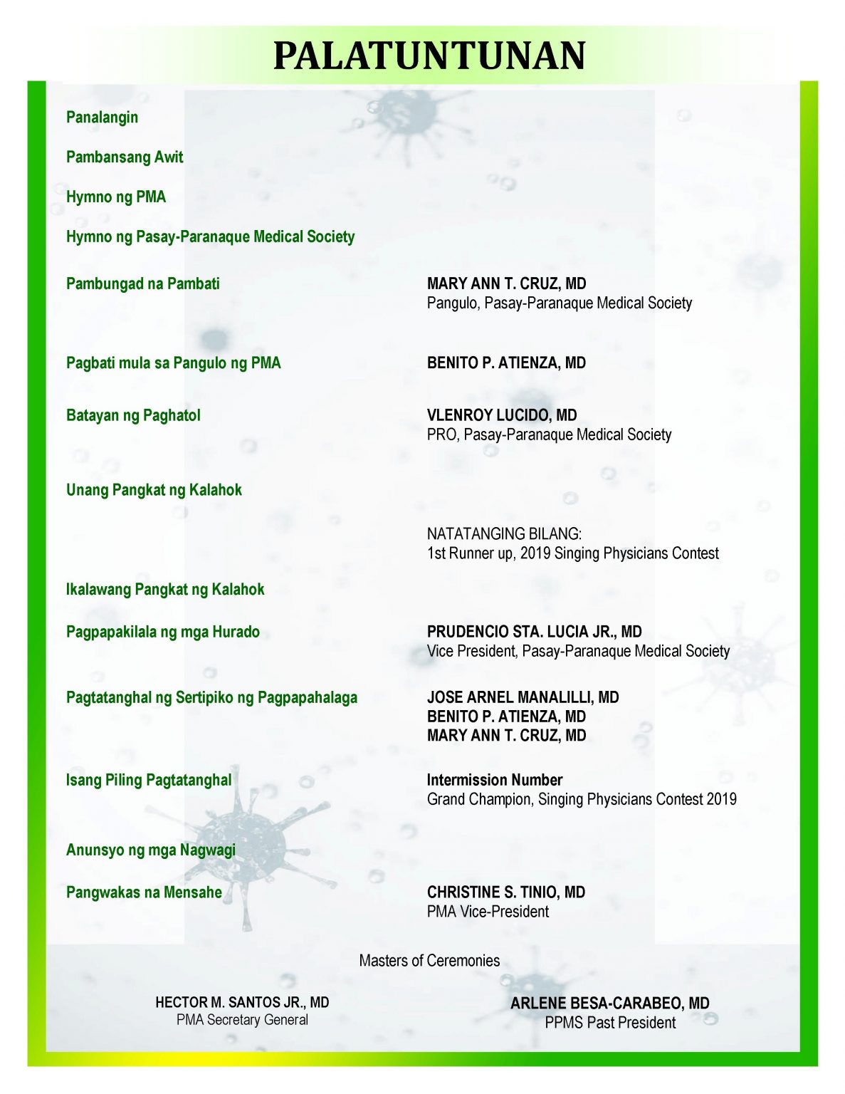 17th PMA-PPMS Singing Physician’s Contest / 1st Virtual Song Video ...