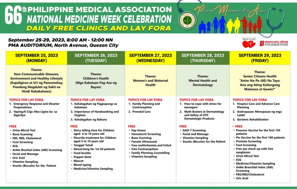 66th PMA National Medicine Week Celebration – Philippine Medical ...
