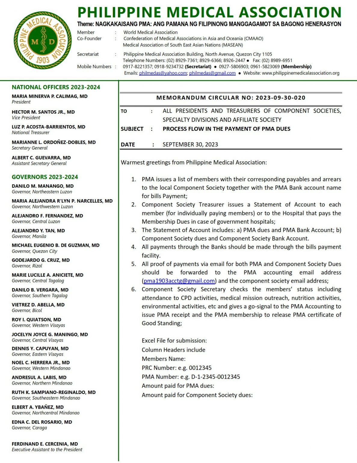 Memorandum Circular No. 2023-09-30-020 : Process Flow in the Payment of ...
