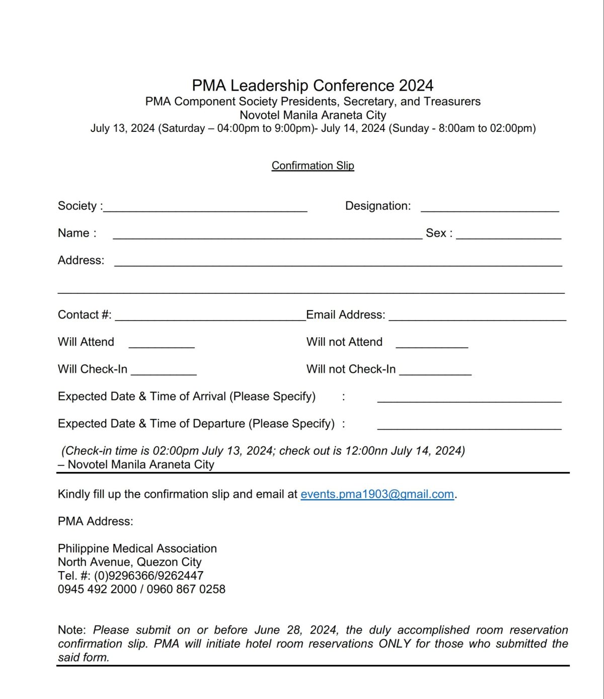 Memorandum Circular No.: 2024-06-20-03 : PMA Leadership Seminar 2024 ...