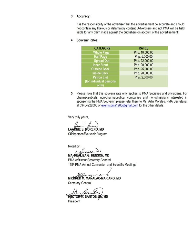 Memorandum Circular No.: 2024-11-04-025 : PMA Souvenir Program ...